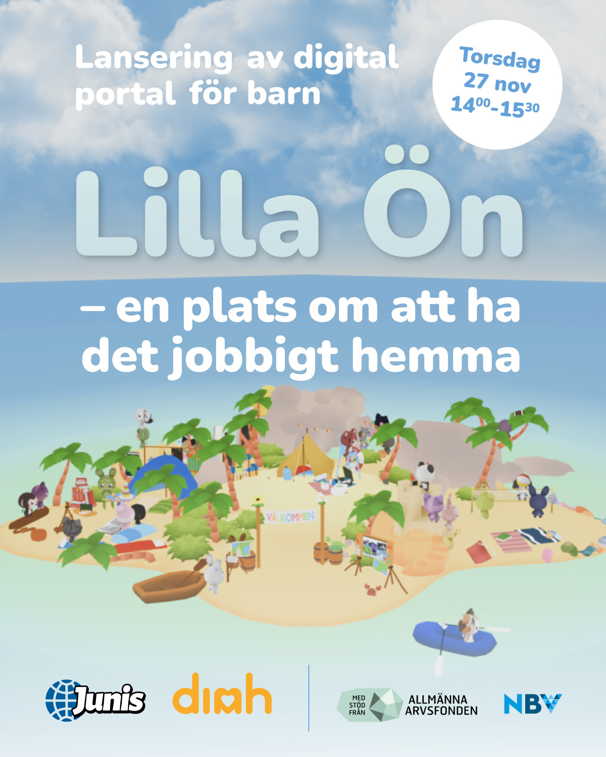 Junis lanserar Lilla Ön – en plats om att ha det jobbigt hemma | Junis